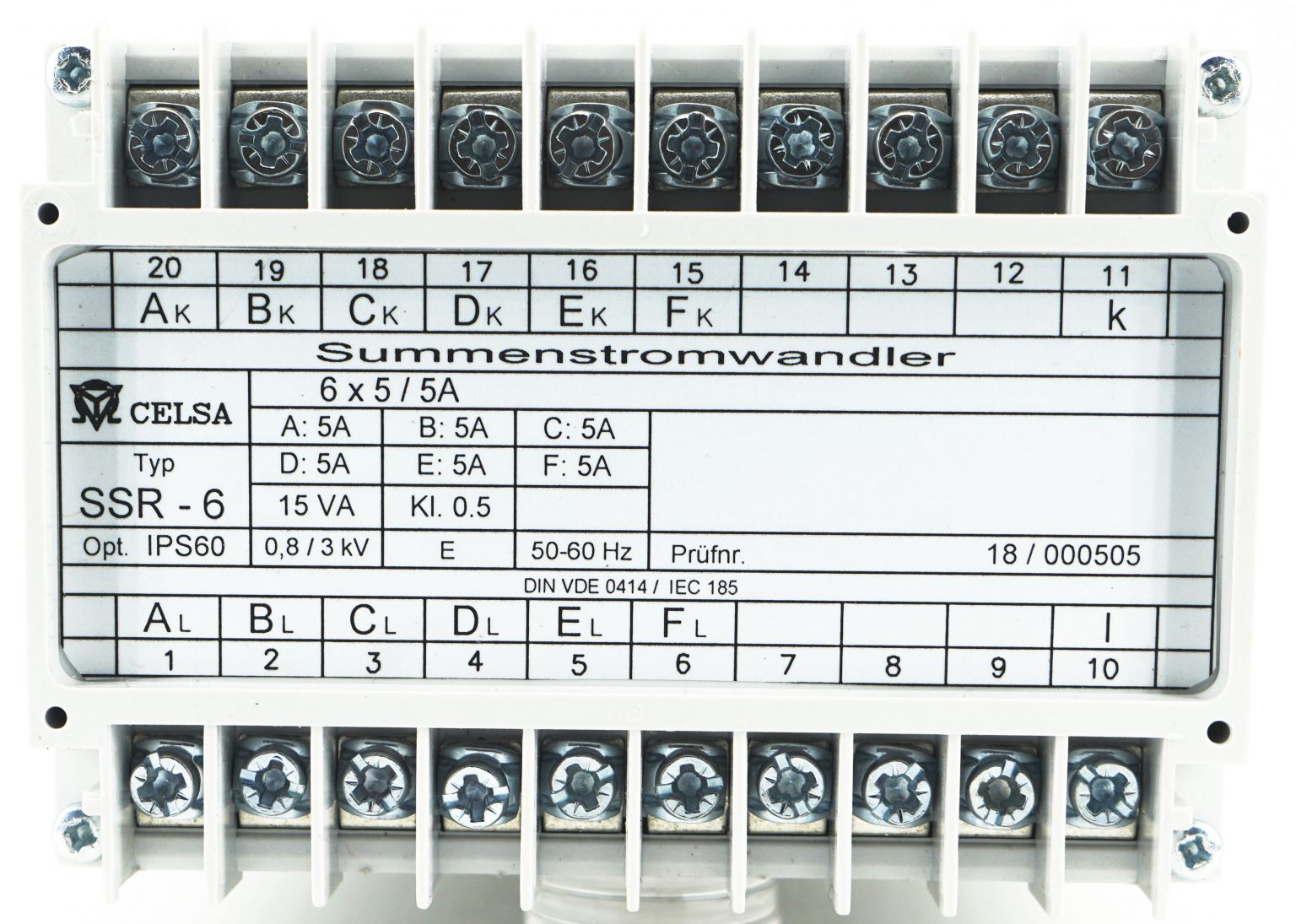 current transformer summation- SSR - Celsa Messgerate-España S.L.